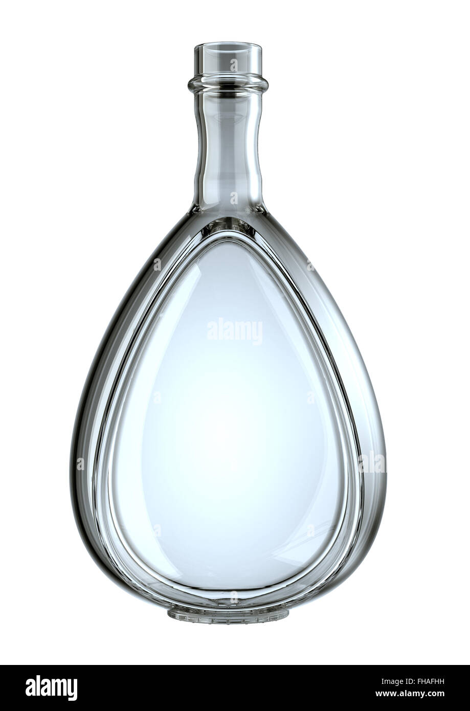 Custom made botle for brandy or liquor isolated on white Stock Photo ...