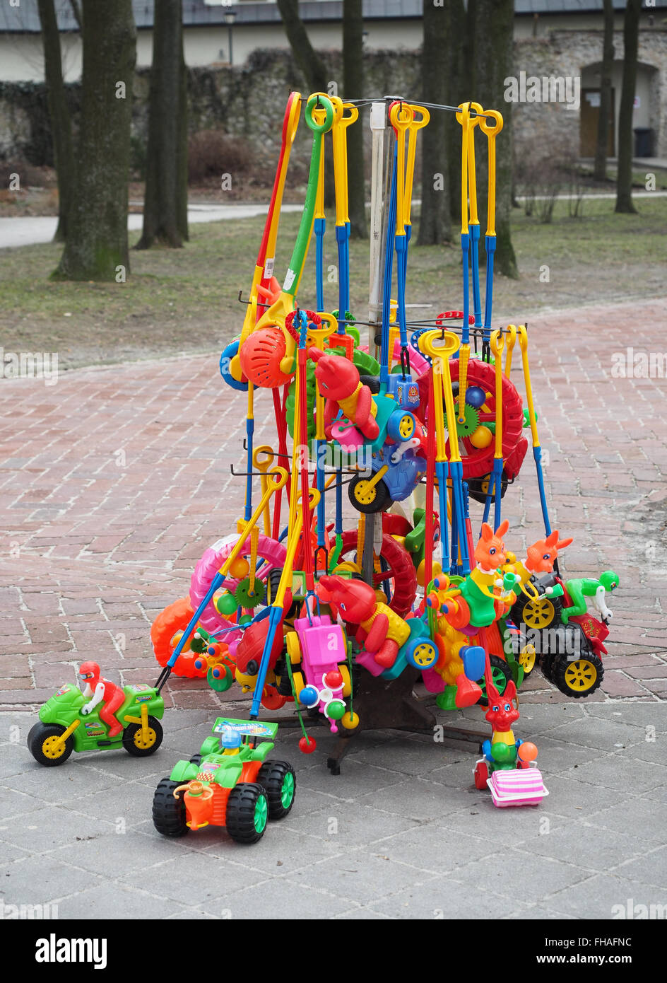 Toy stand in a park Stock Photo - Alamy