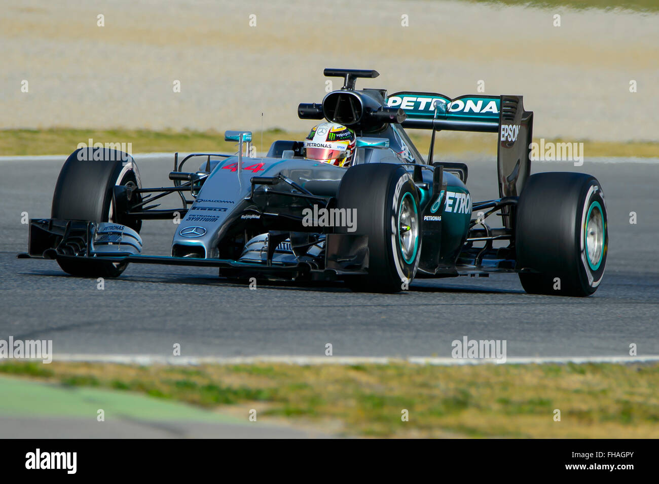 Driver Lewis Hamilton. Team Mercedes AMG Petronas. Formula One Test ...