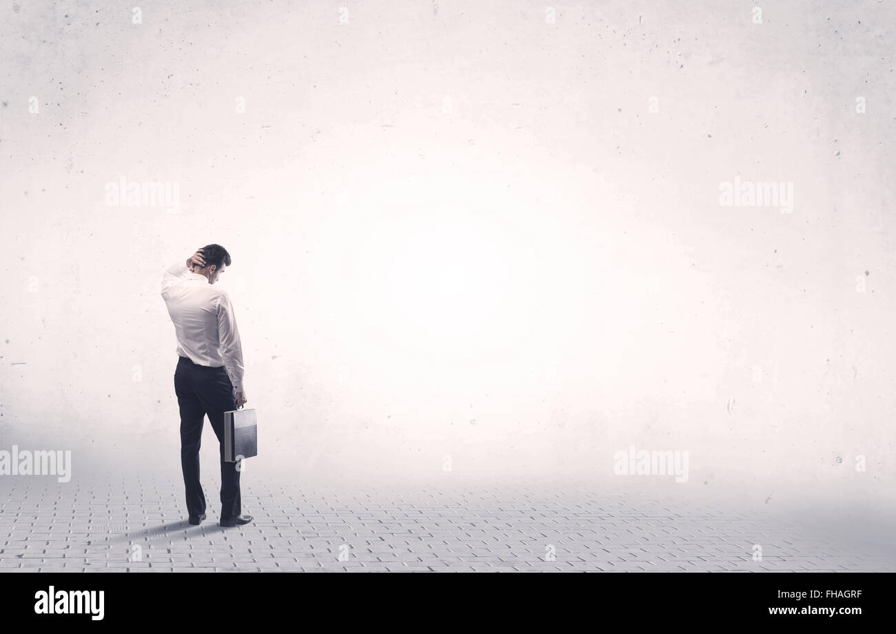 Elegant person standing with his back Stock Photo - Alamy