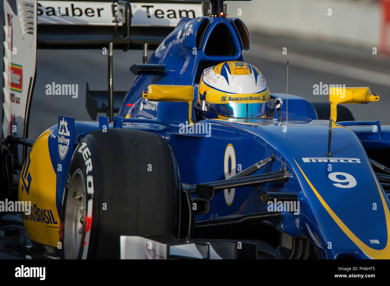 Driver Marcus Ericsson. Sauber F1 team. Formula One Test Days at ...