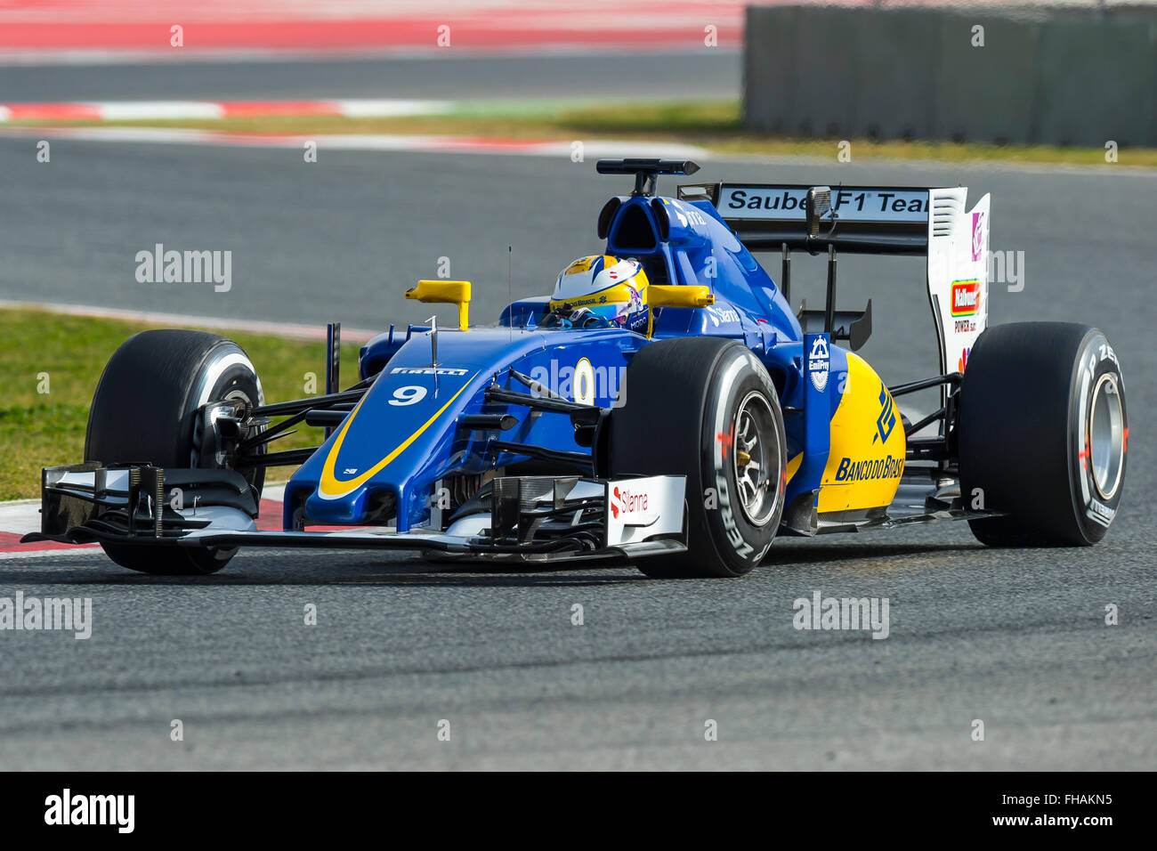 Driver Marcus Ericsson. Team Sauber F1. Formula One Test Days at ...
