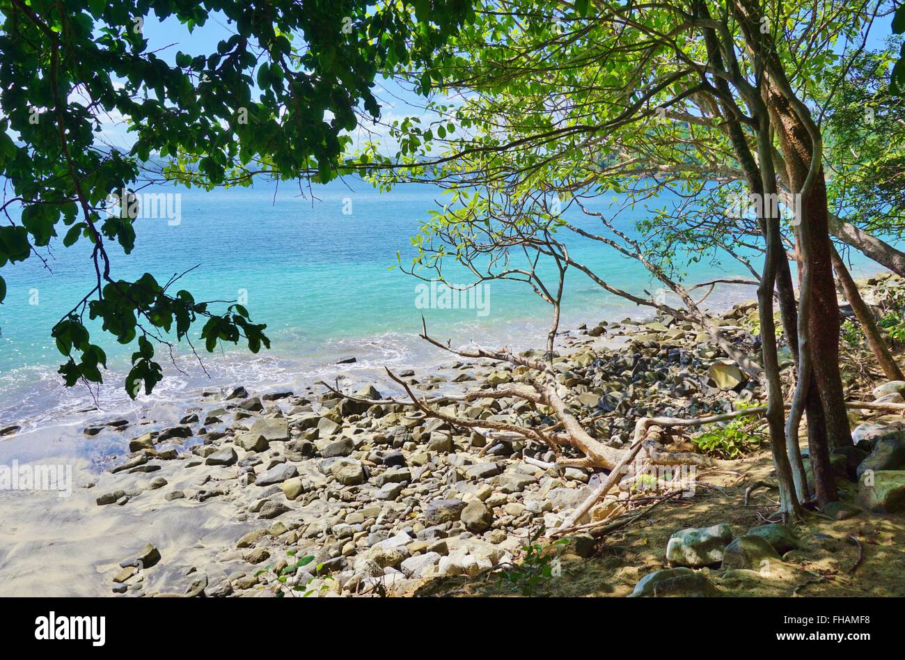 The Playa Blanca beach in Peninsula Papagayo in Guanacaste, Costa Rica ...