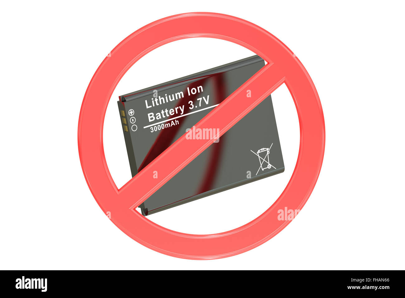 Lithium battery warning symbol Cut Out Stock Images & Pictures - Alamy