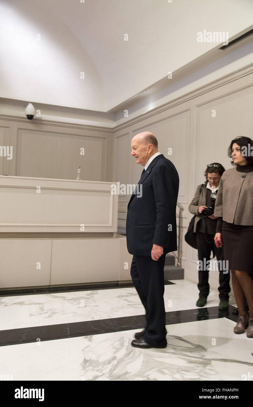 Rome, Italy. 24th Feb, 2016. Paolo Grossi the New President of Italian ...