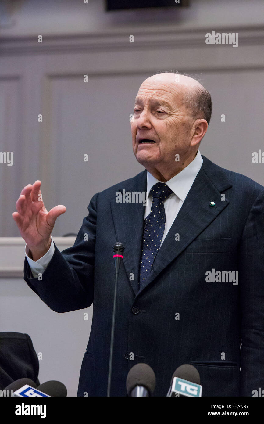 Rome, Italy. 24th Feb, 2016. Paolo Grossi the New President of Italian ...