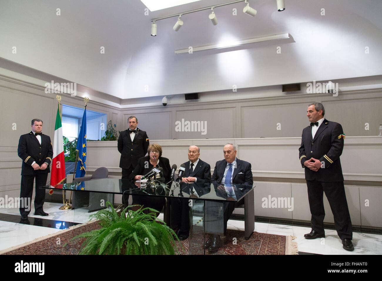 Rome, Italy. 24th Feb, 2016. Paolo Grossi the New President of Italian ...