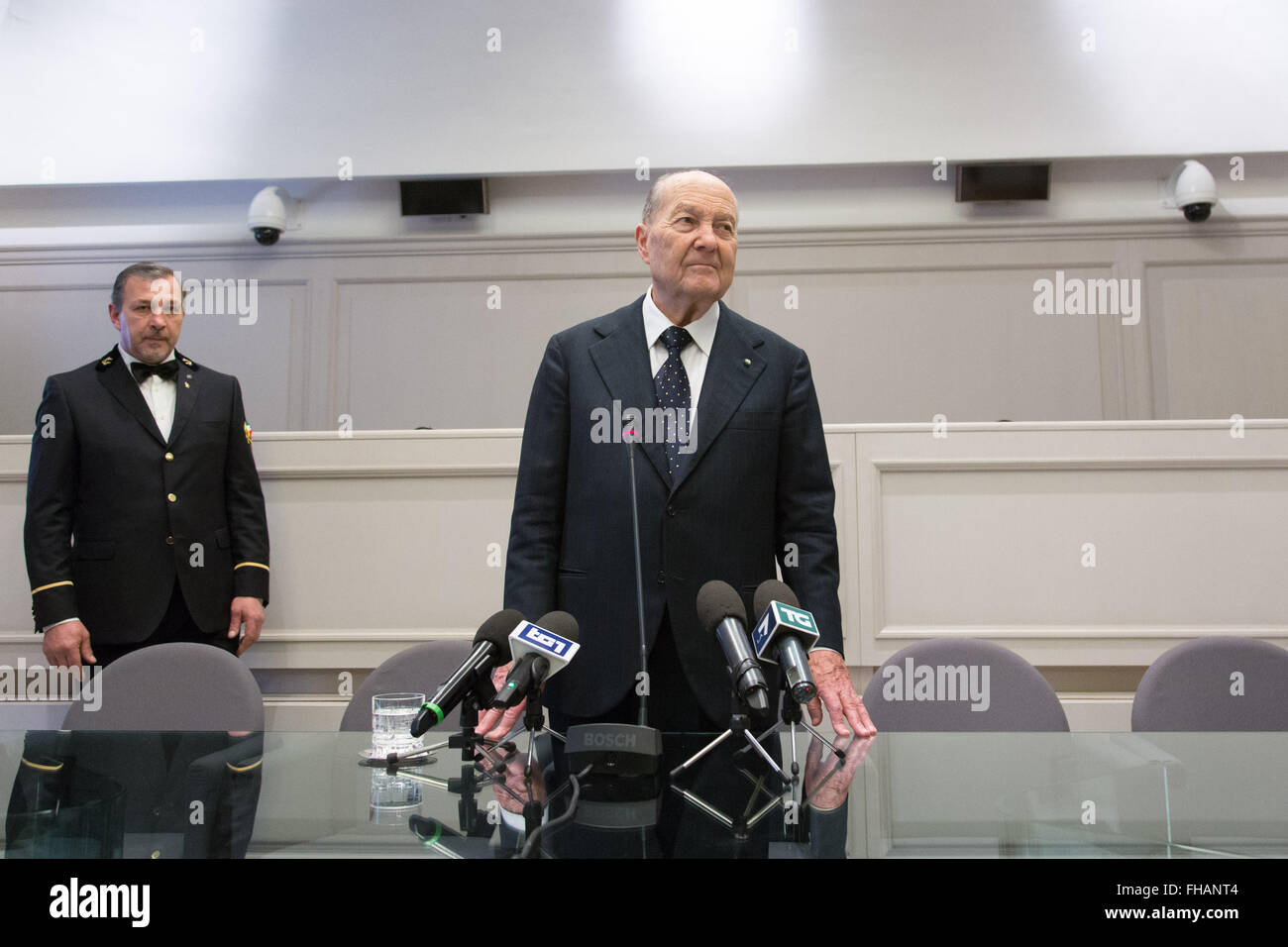 Rome, Italy. 24th Feb, 2016. Paolo Grossi the New President of Italian ...