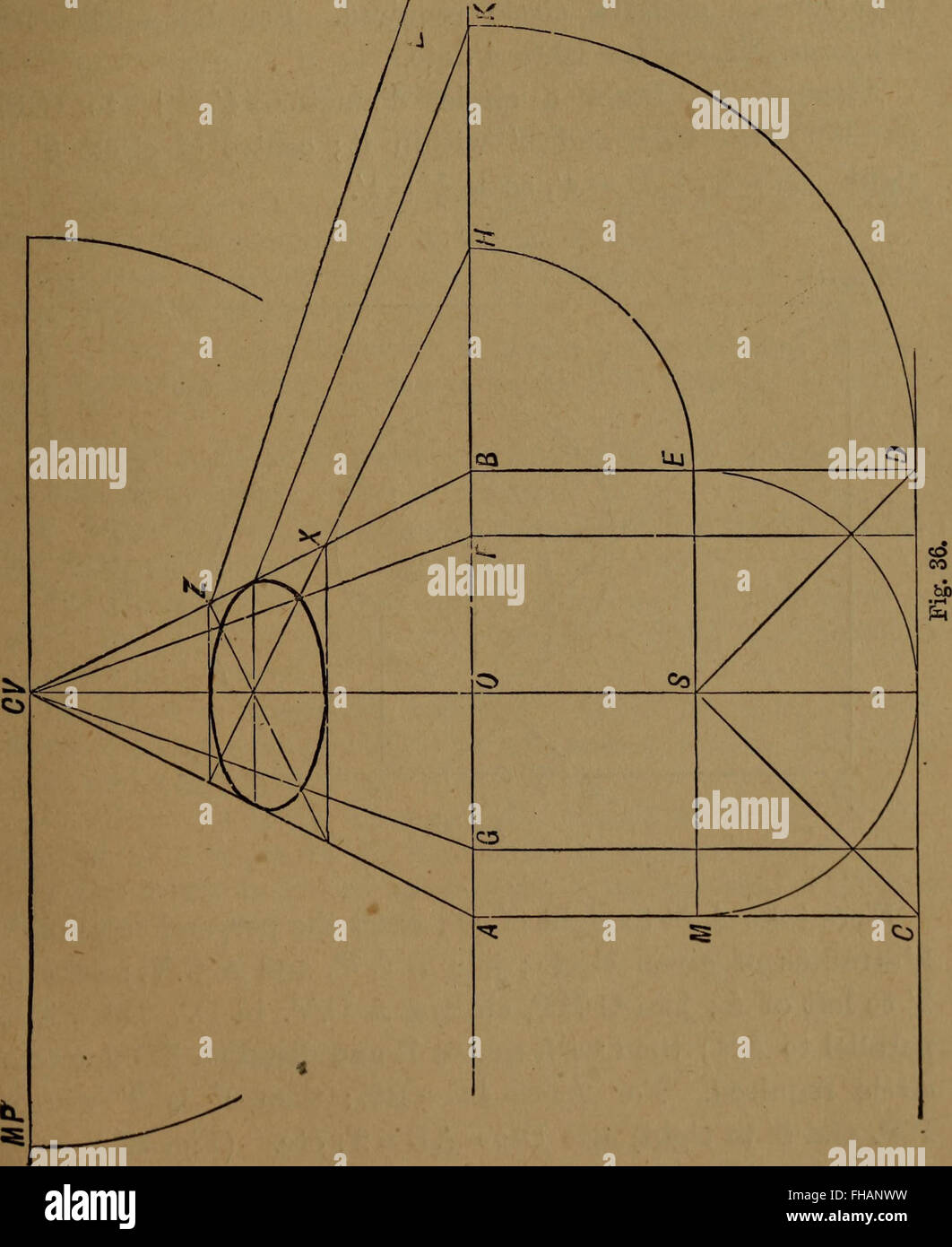 A 1887 guide to perspective and geometrical drawing techniques ...