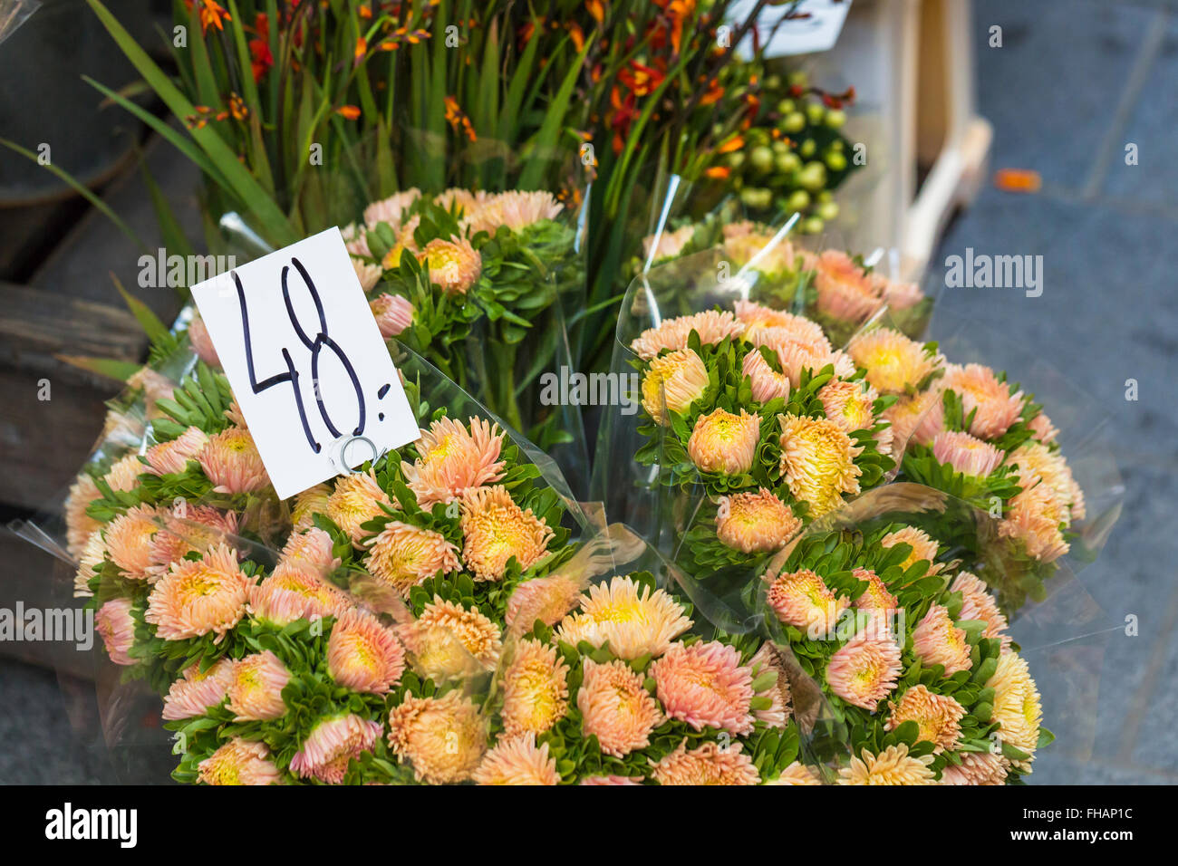 Outdoor flower market in Copenhagen, Denmark Stock Photo - Alamy