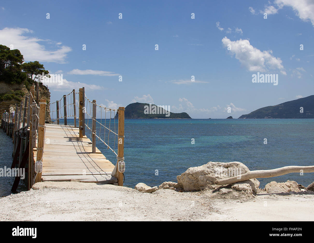 Marine lake footbridge hi-res stock photography and images - Alamy