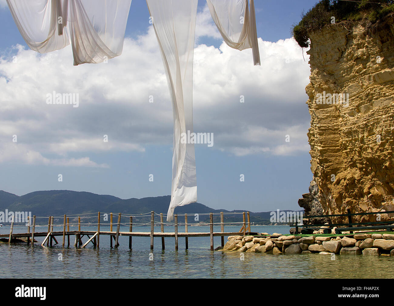 A View from a Beach out to Sea Stock Photo - Alamy