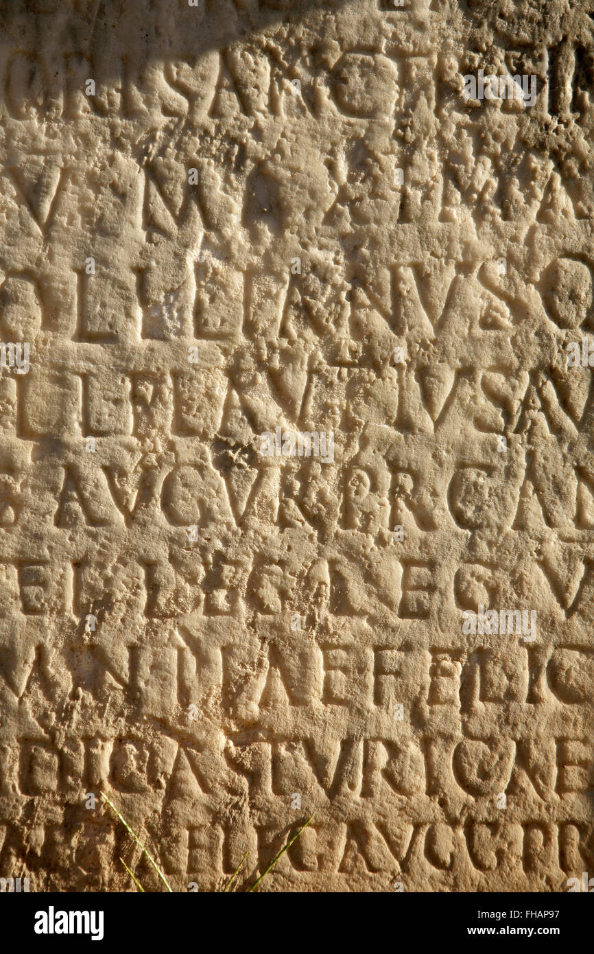 Ancient roman stone tablet latin hi-res stock photography and images ...