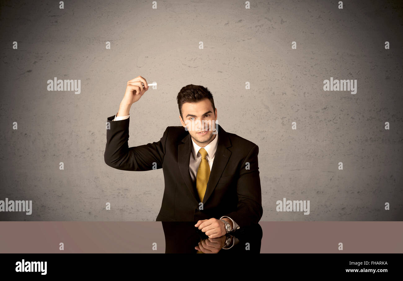 Elegant person drawing in empty space Stock Photo - Alamy