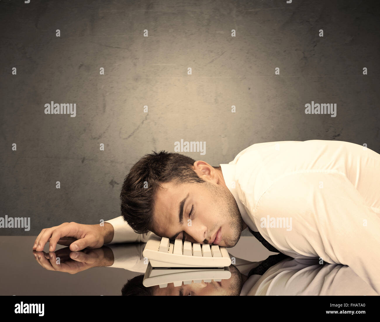 Person head banging with computer hi-res stock photography and images ...