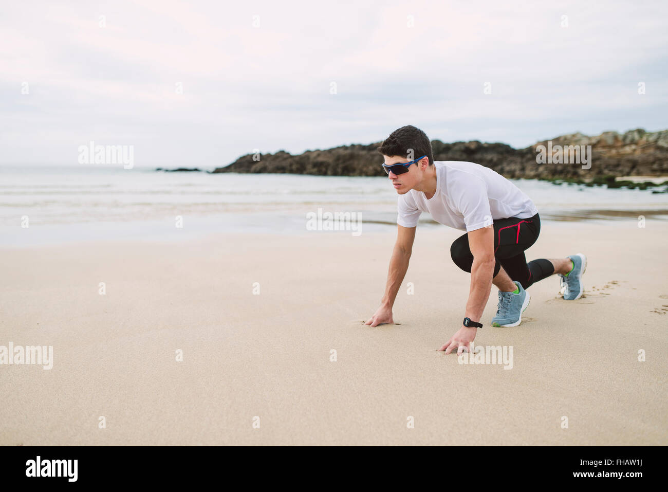 Beach start training hi-res stock photography and images - Alamy