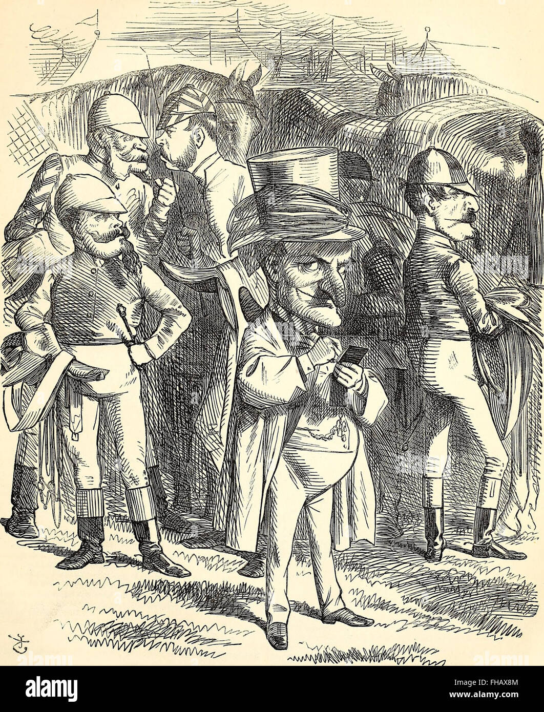 A 1841 edition of 'Punch,' a British satirical magazine featuring ...