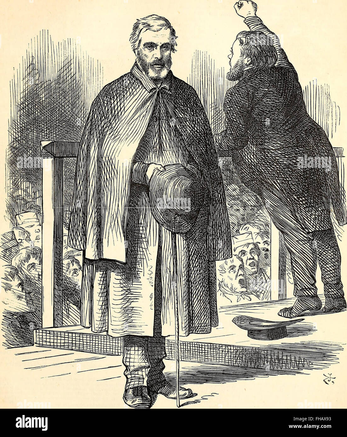 The 1841 edition of 'Punch', a British satirical magazine, known for ...