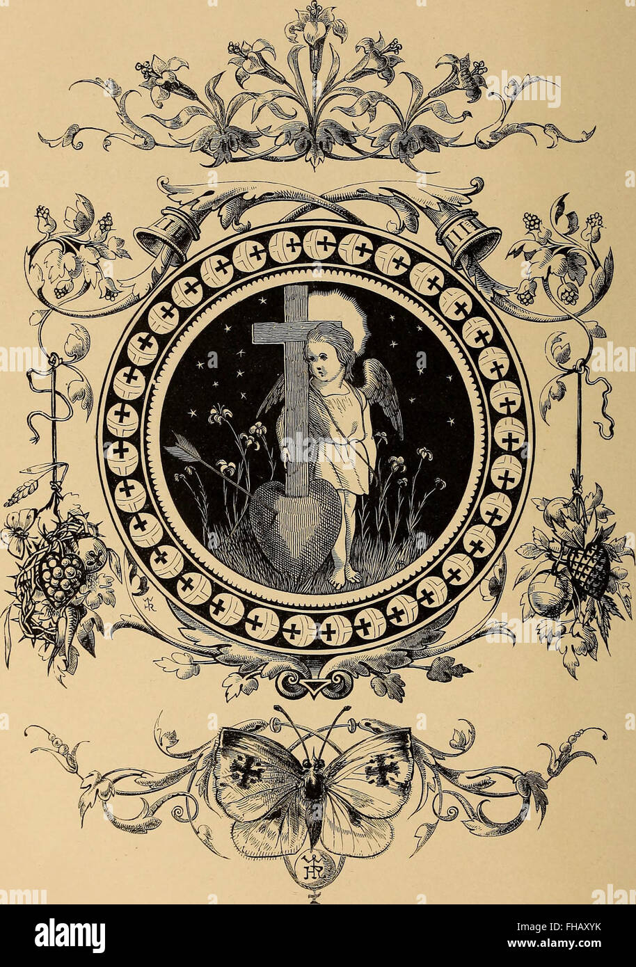 A 1861 illustrated edition of Quarles' Emblems, with artistic ...