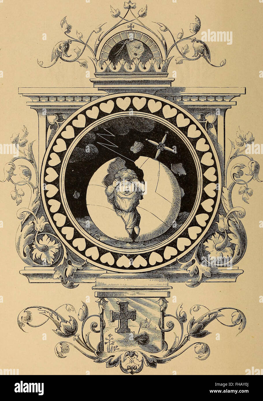 A 1861 edition of Quarles' Emblems, a collection of moral and religious ...