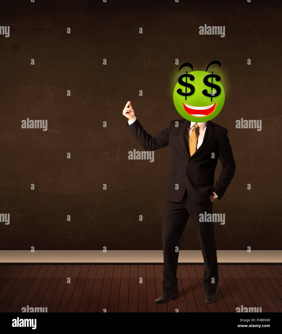 man with dollar sign smiley face Stock Photo - Alamy