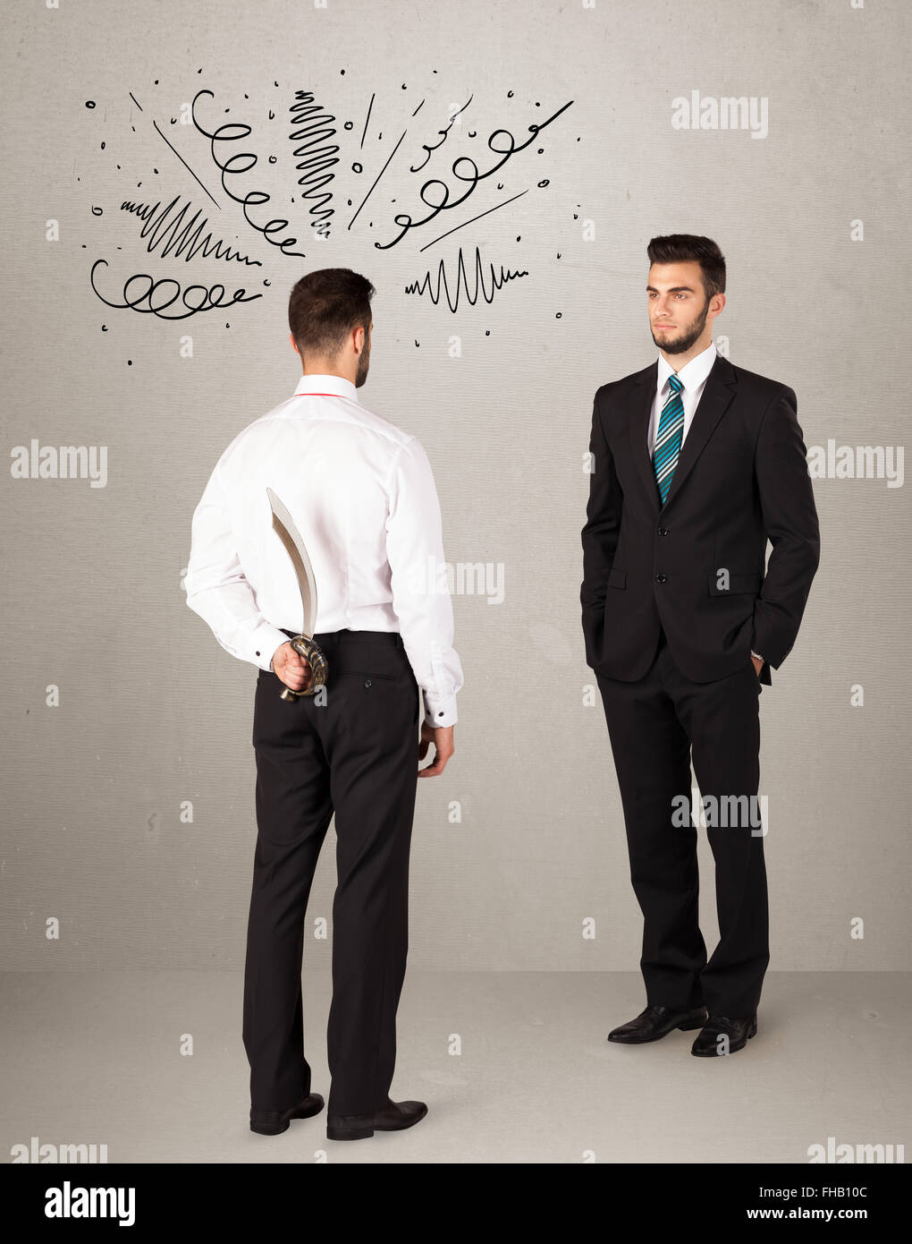 Angry business handshake concept Stock Photo - Alamy