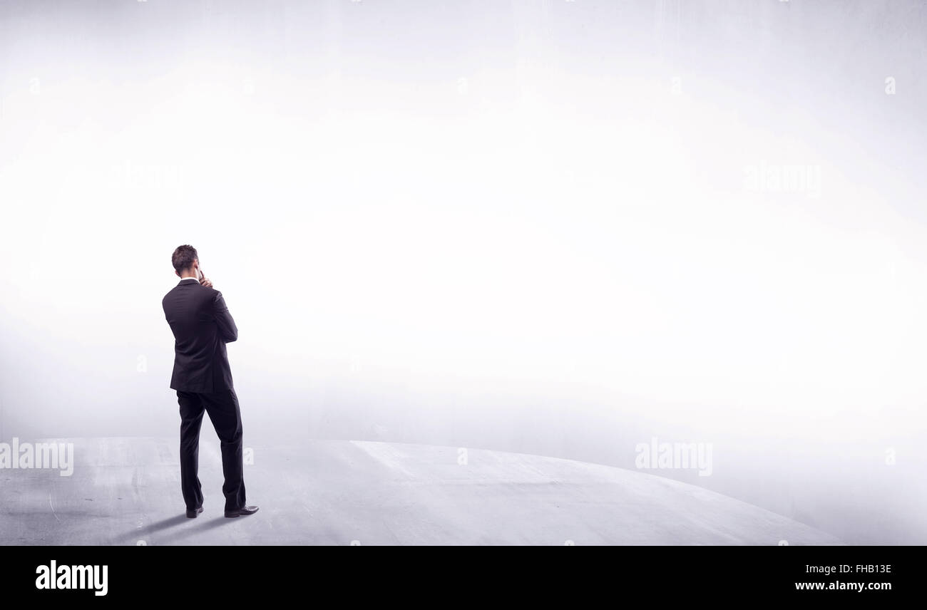 Business person standing from rear view Stock Photo - Alamy