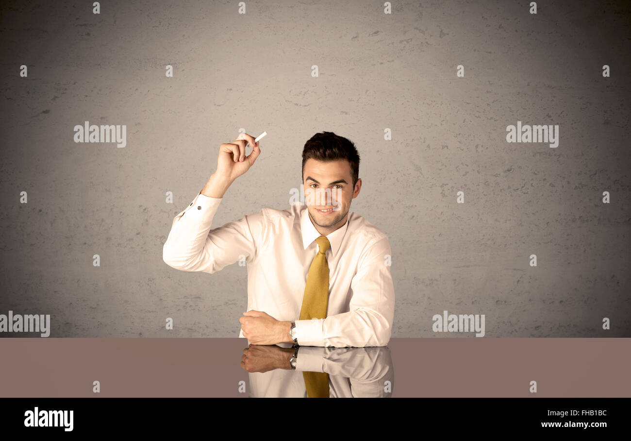 Elegant person drawing in empty space Stock Photo - Alamy