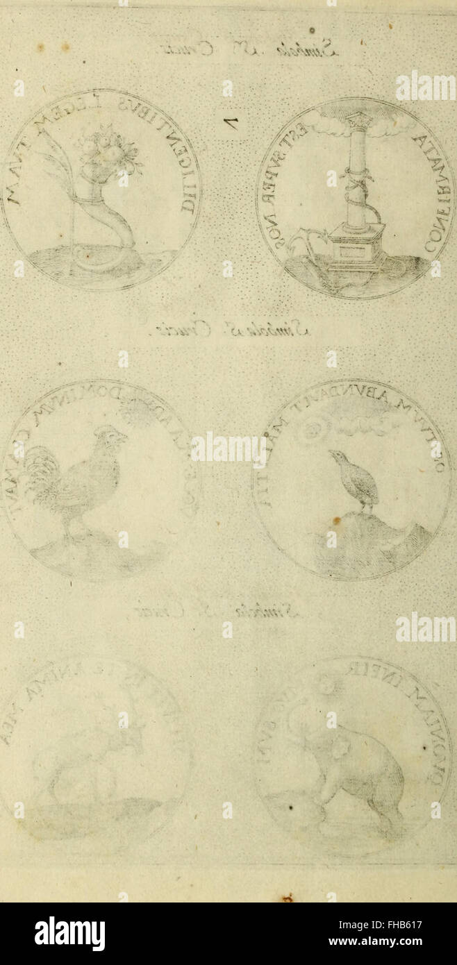 A historical work from 1600, documenting symbols and emblems of popes ...