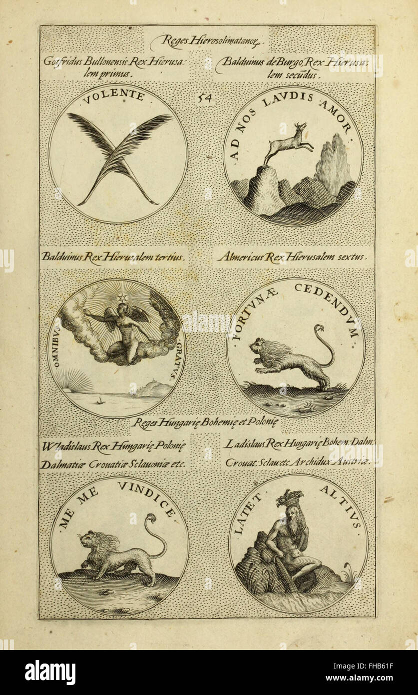 A work from 1600 illustrating the symbols and emblems of popes ...