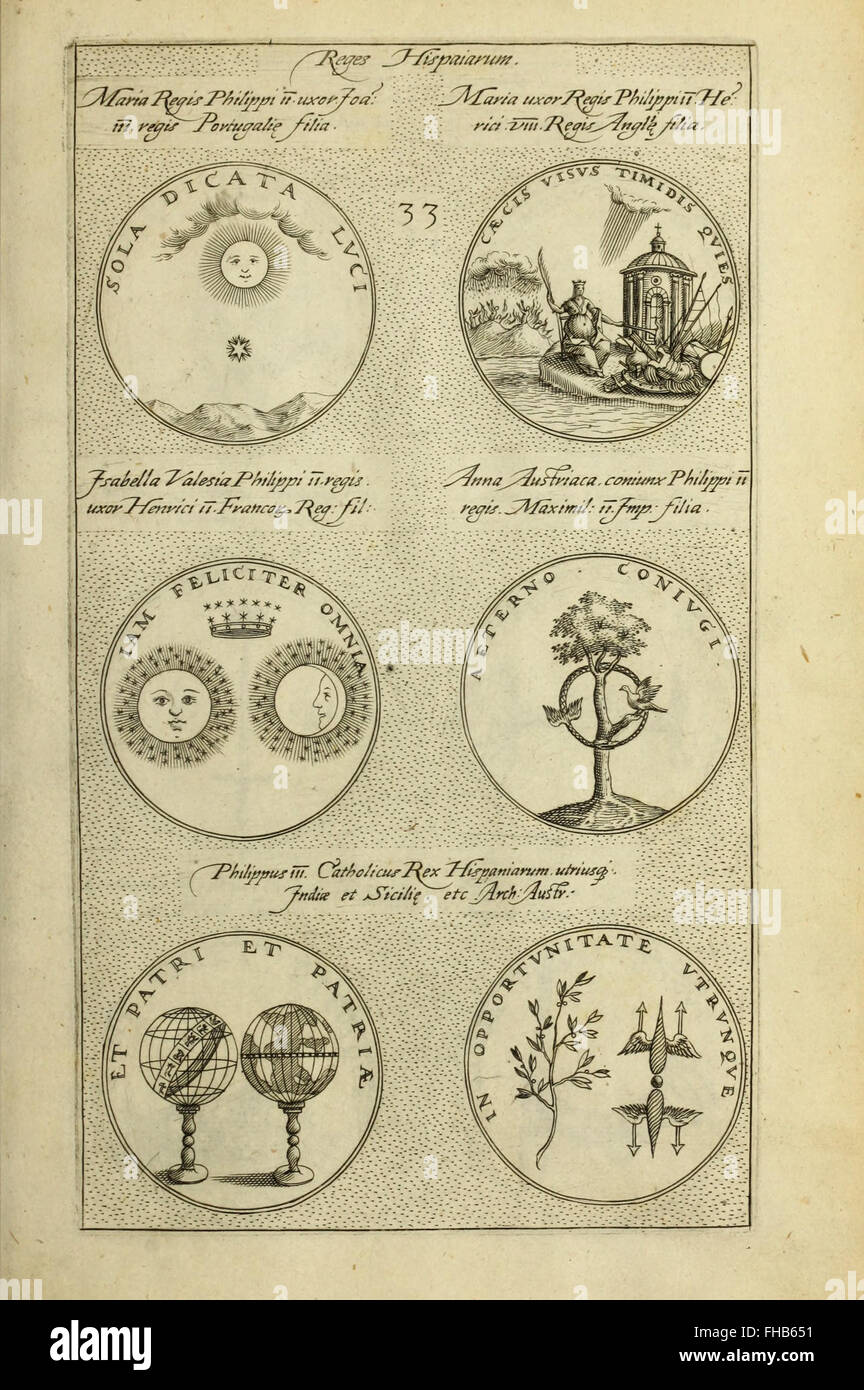 A historical work from 1600 documenting symbols and emblems of divine ...