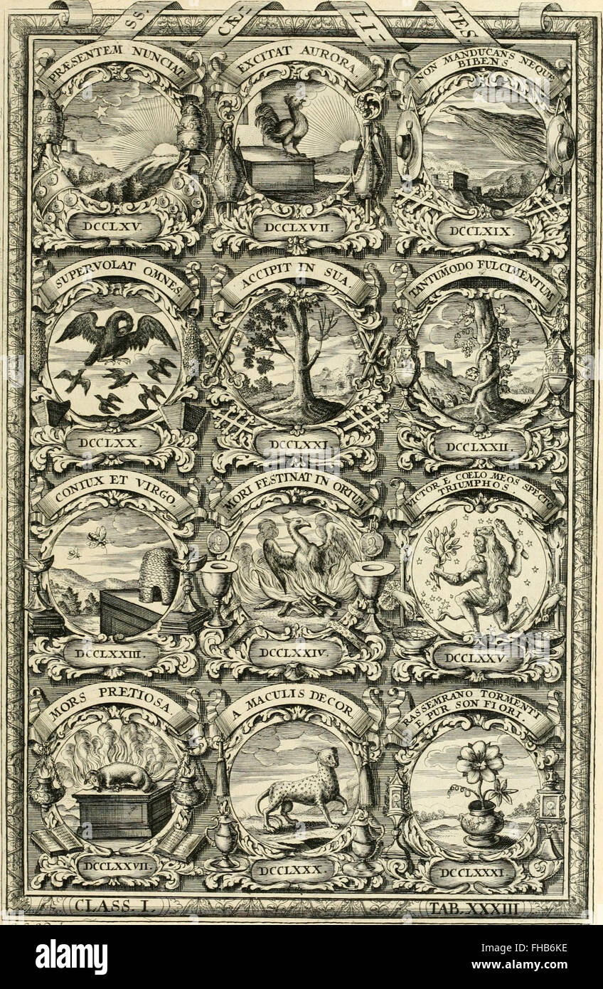 A 1701 work on the art of symbolism, exploring the use of symbols in ...