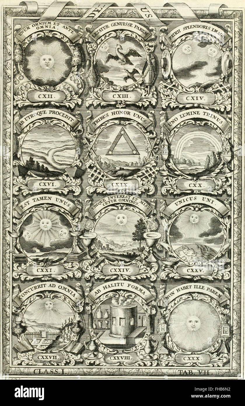 A 1701 work on the art of symbolism, containing seven discourses on the ...