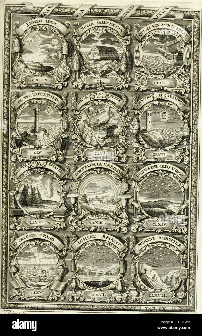A 1701 work on the art of symbolism, featuring seven discourses on the ...