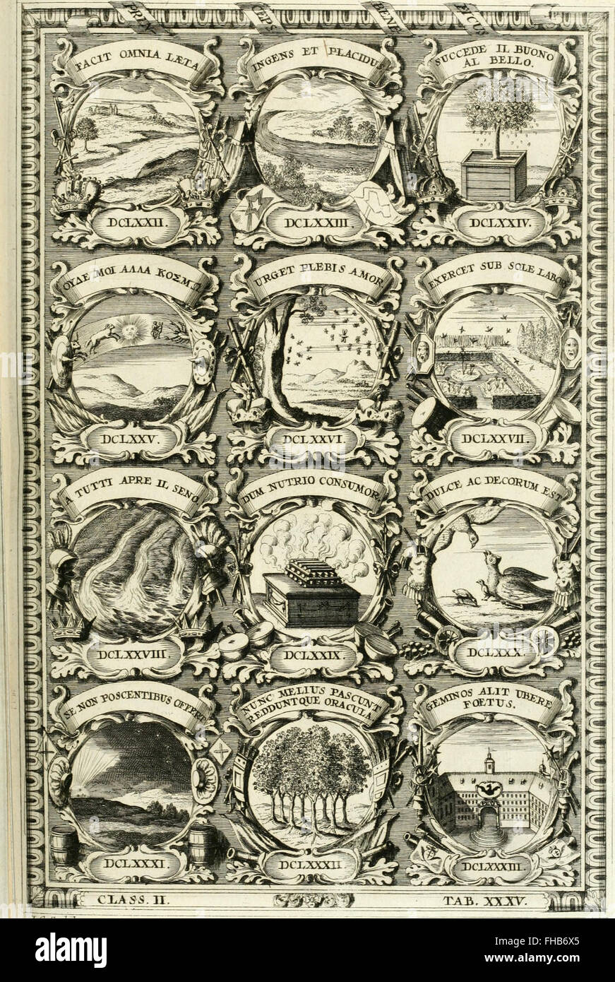 A 17th-century work discussing the art of symbolism, featuring seven ...