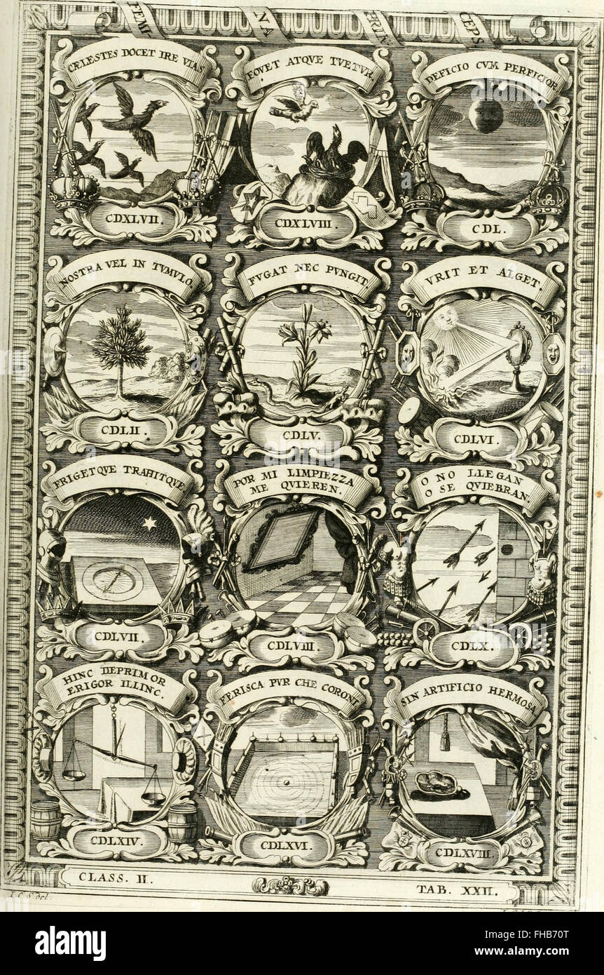 A 1701 work titled 'Symbolographia', exploring the art of symbolism and ...