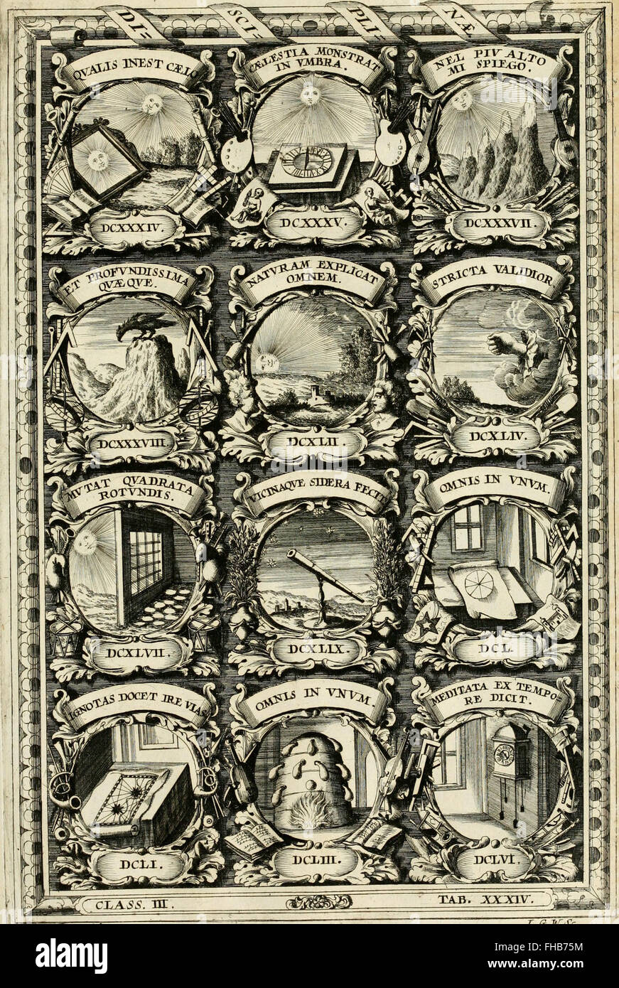 A 1702 Latin work exploring the art of symbolism, featuring seven ...