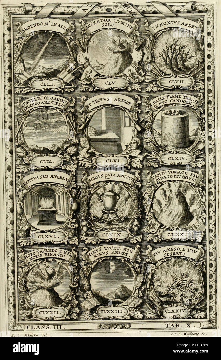 A 1702 work exploring the art of symbolism through seven discourses ...