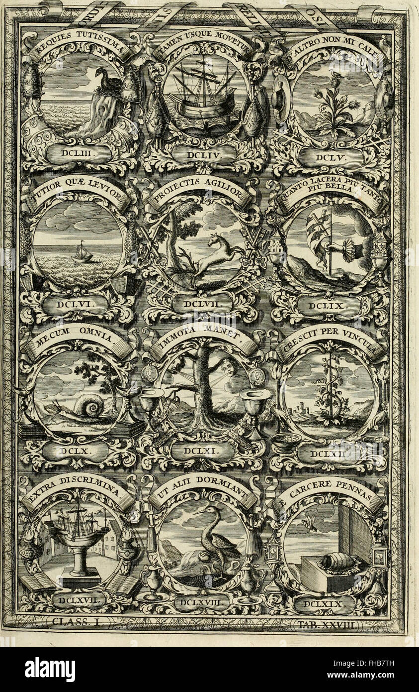 A 1702 work on the art of symbolism, presenting seven discourses on the ...