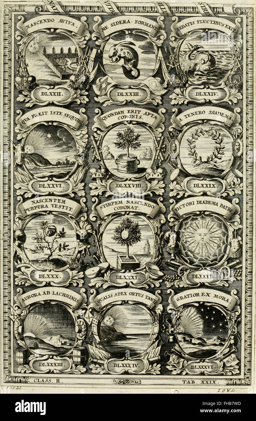 A 1702 treatise on the art of symbolism, discussing various symbolic ...