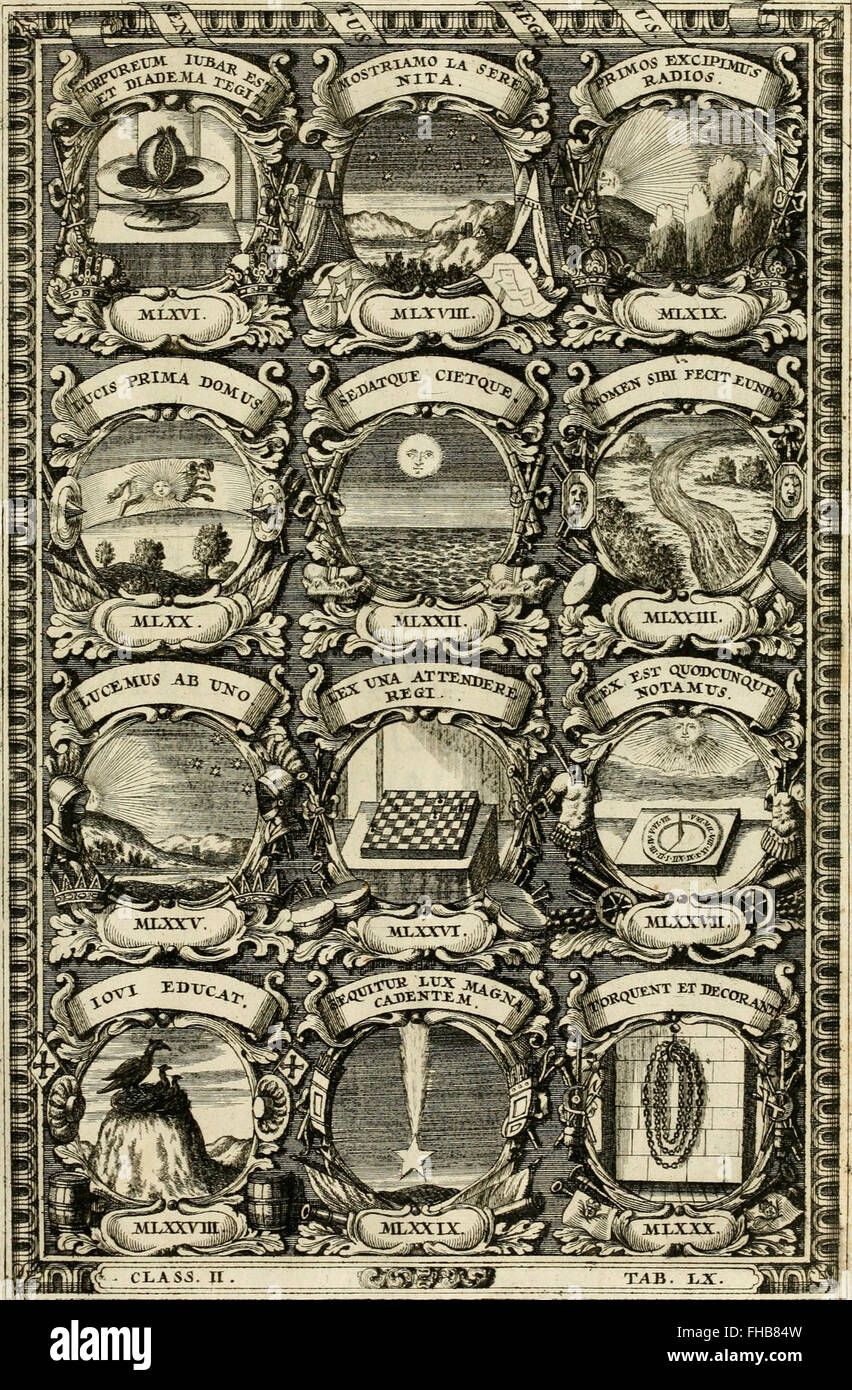 A 1702 work exploring the art of symbolism through seven discourses ...