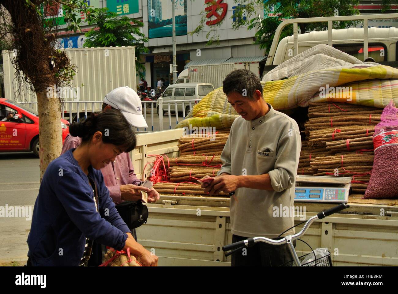 Street life in China Stock Photo - Alamy