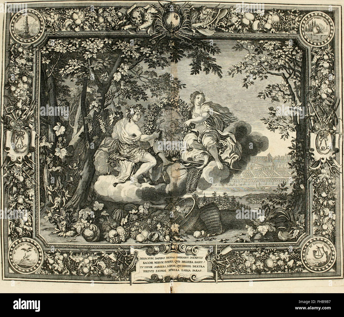 A historical collection of royal tapestries depicting the four elements ...
