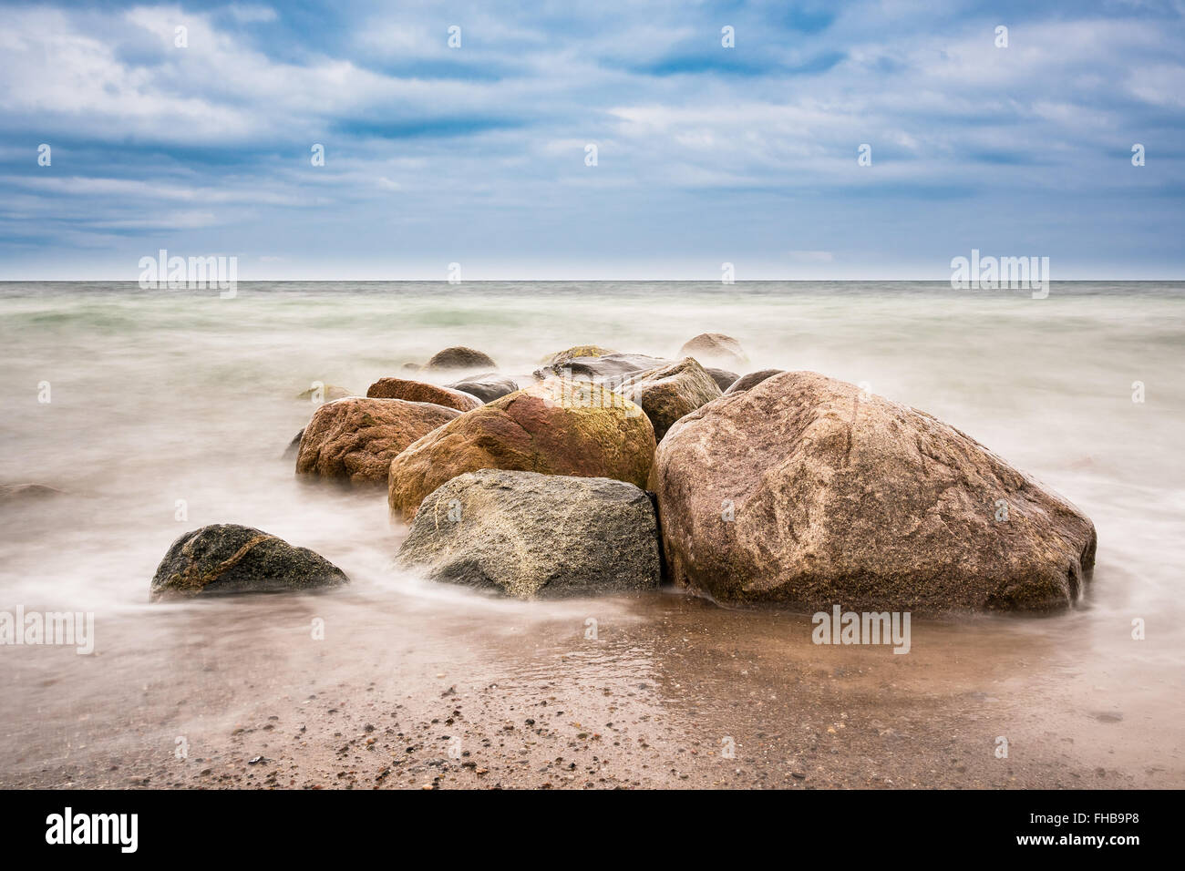 Rocks on shore of the Baltic Sea Stock Photo - Alamy