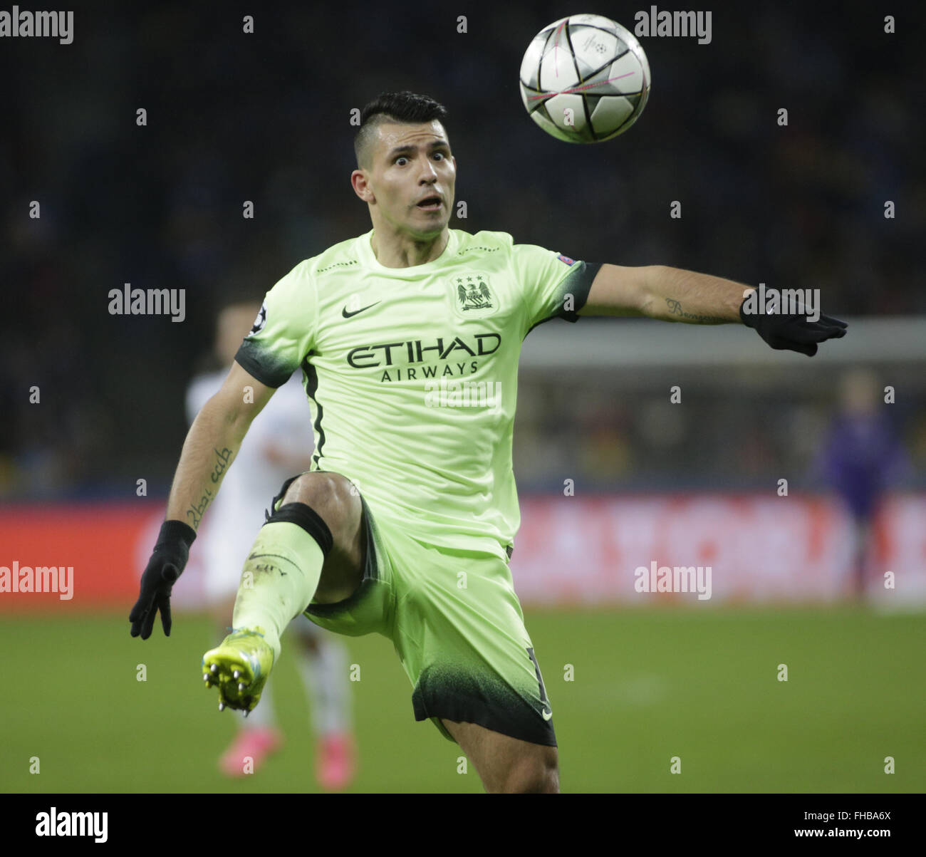 Jan. 21, 2016 - Manchester City Sergio AgÃ¼ero in action during the ...