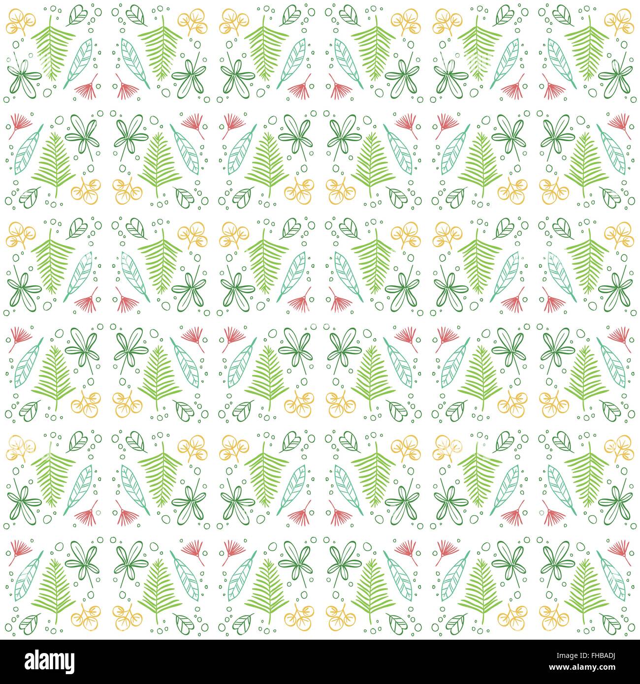 Leaf outline pattern Stock Vector Images - Alamy