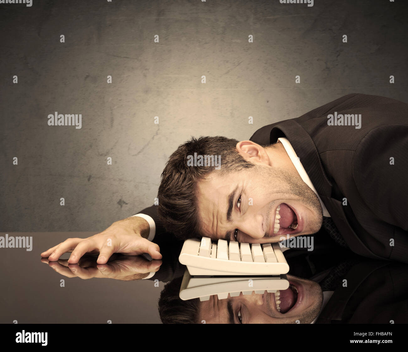 Businessmans hand pointing empty hi-res stock photography and images ...