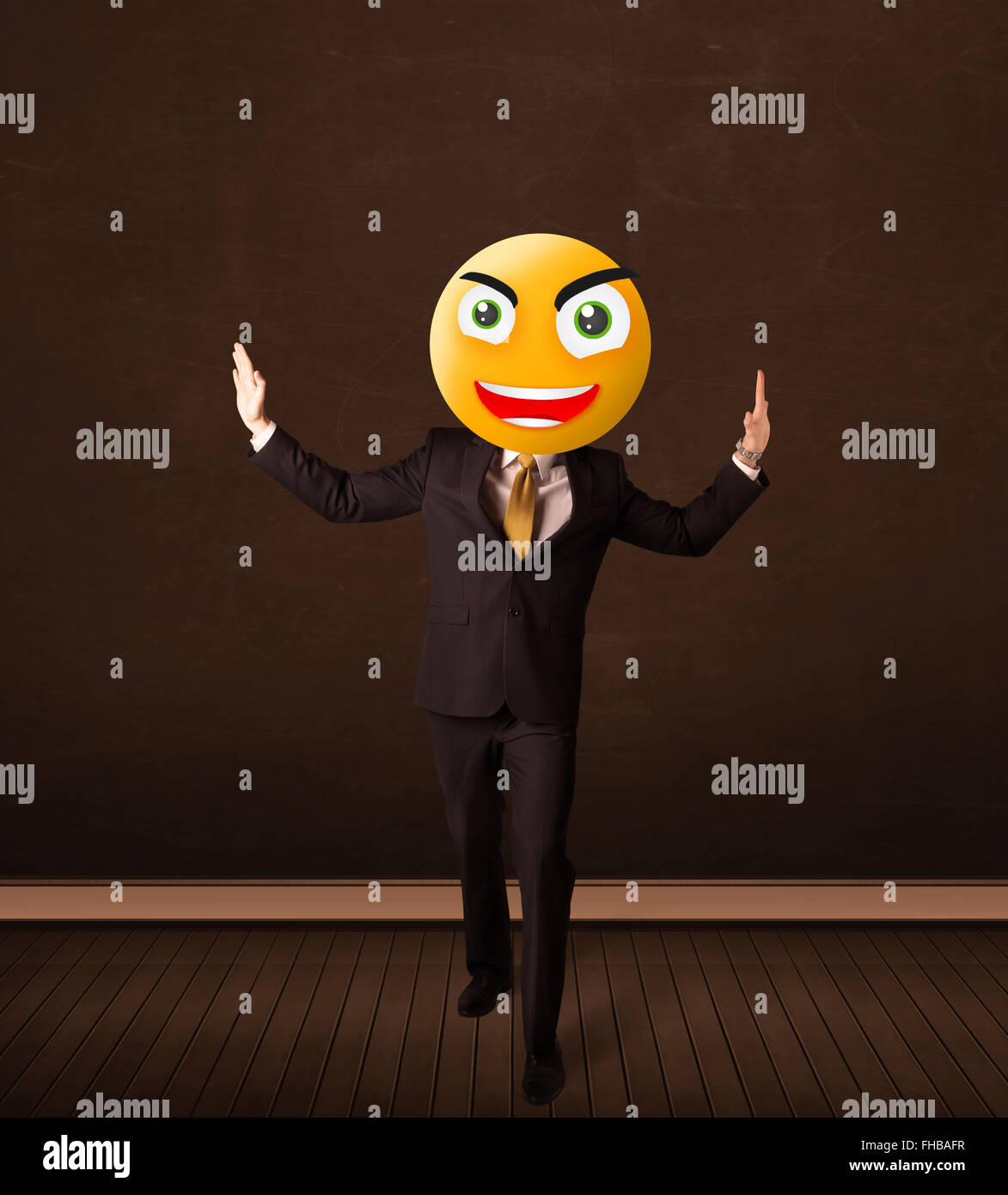 businessman with smiley face Stock Photo - Alamy