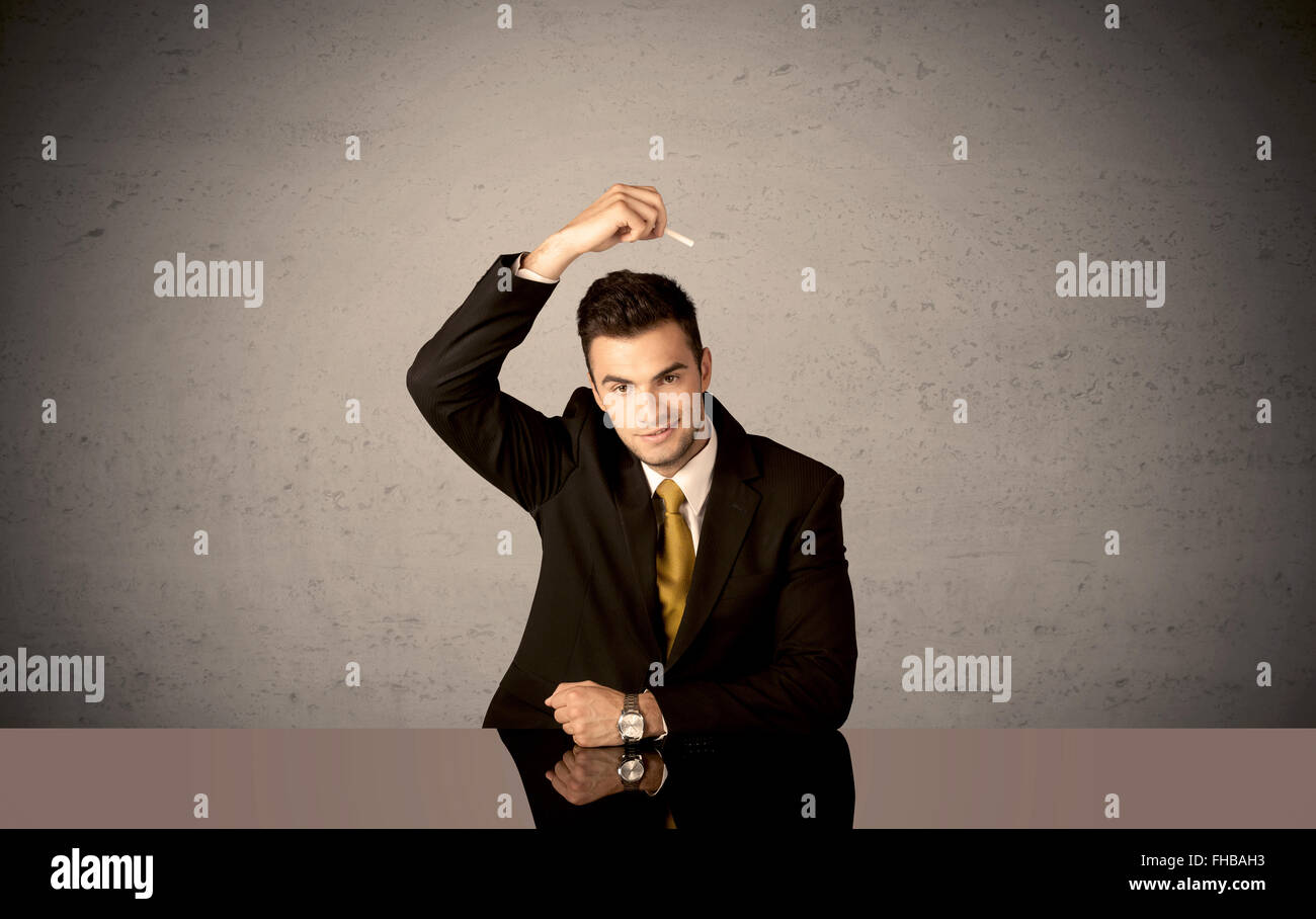 Elegant person drawing in empty space Stock Photo - Alamy