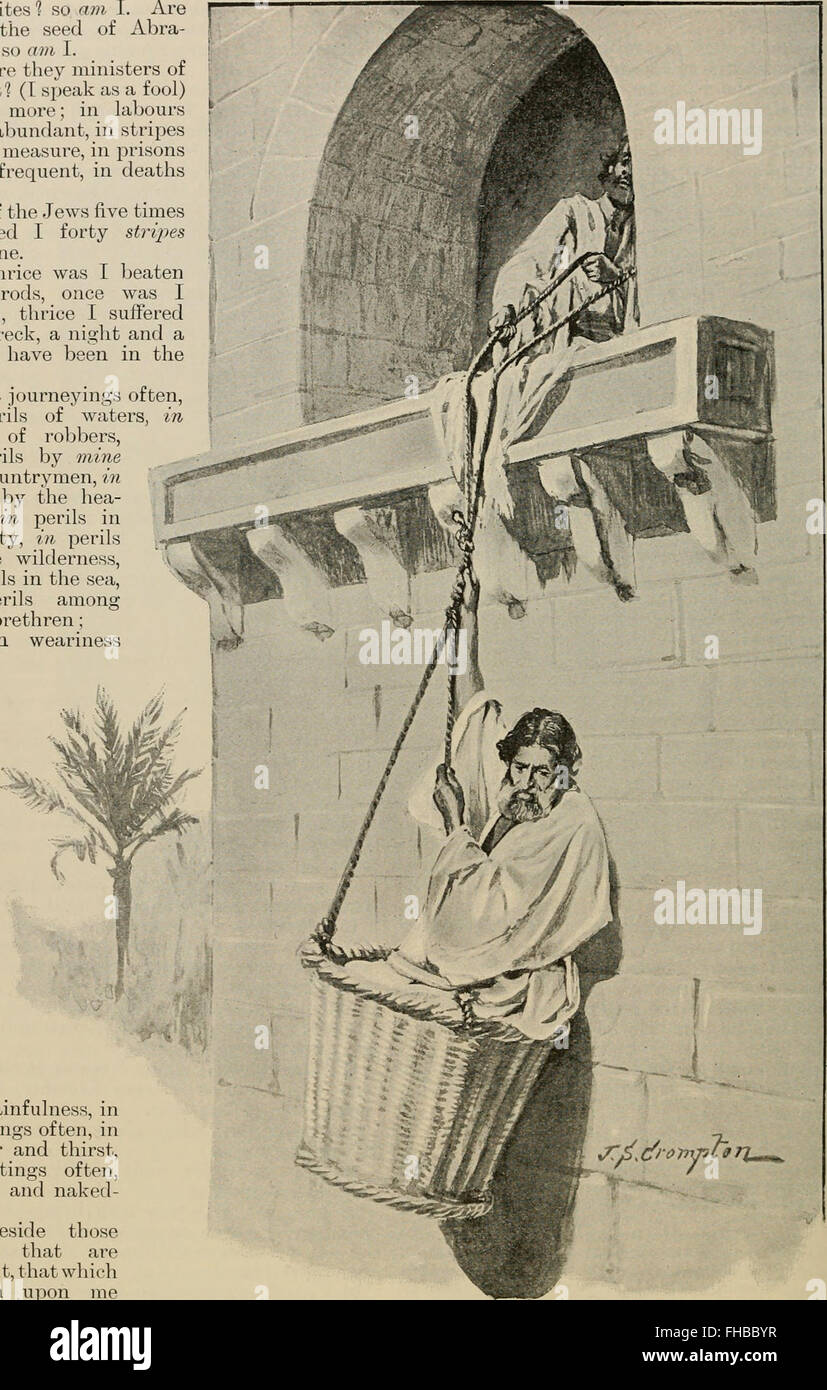 Bible, Old Testament, New Testament, religious texts, 1896, illustrated ...